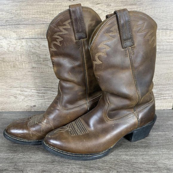 Ariat | Shoes | Ariat Sedona Brown Leather Cowboy Western Boots 002194 ...